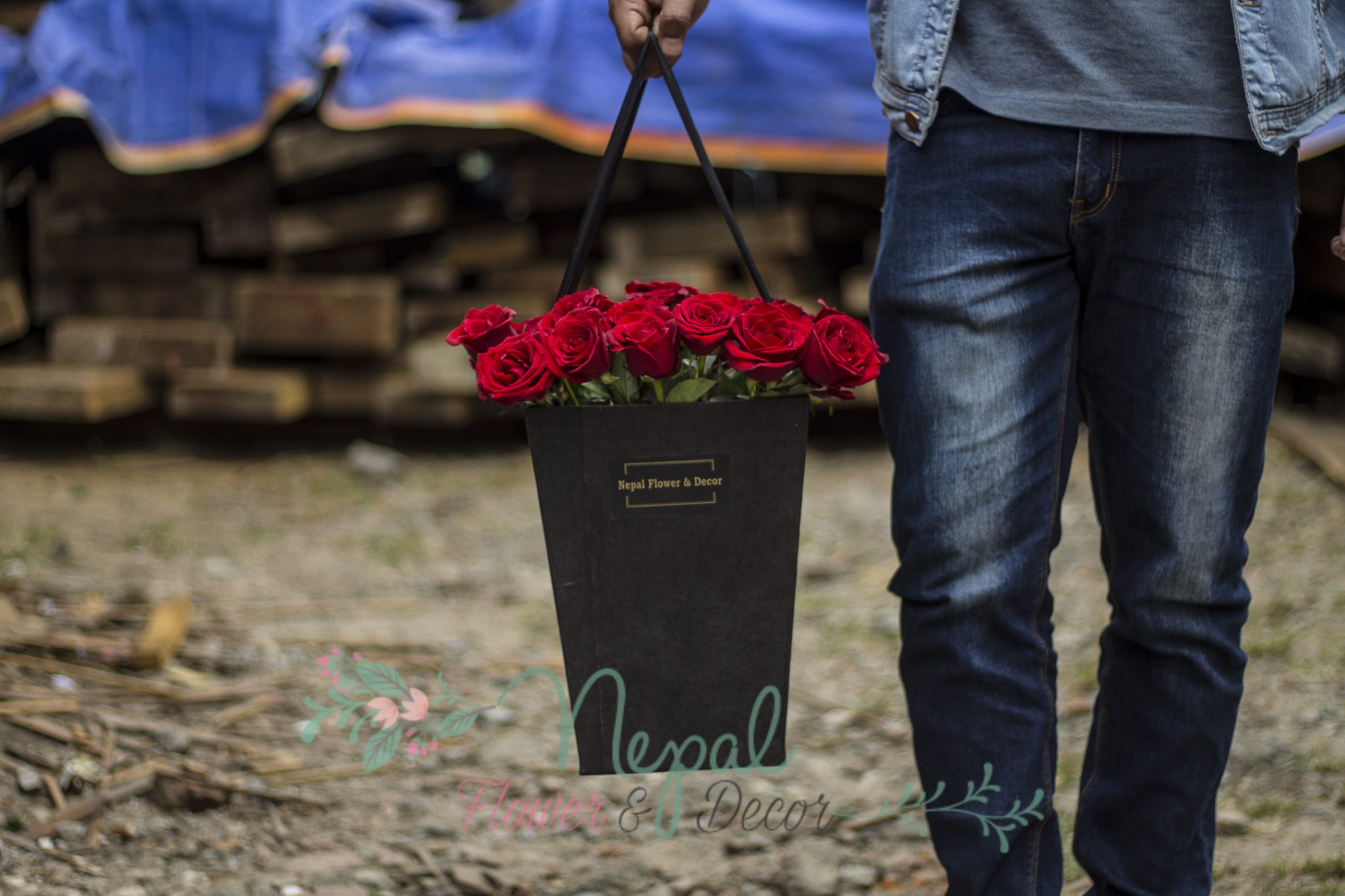 A 60 STEMS % valentine day 2020 % Buy roses % send flower to Nepal
